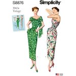 Simplicity S8876 Misses'/Women's Vintage Dress and Stole - Sew Irish