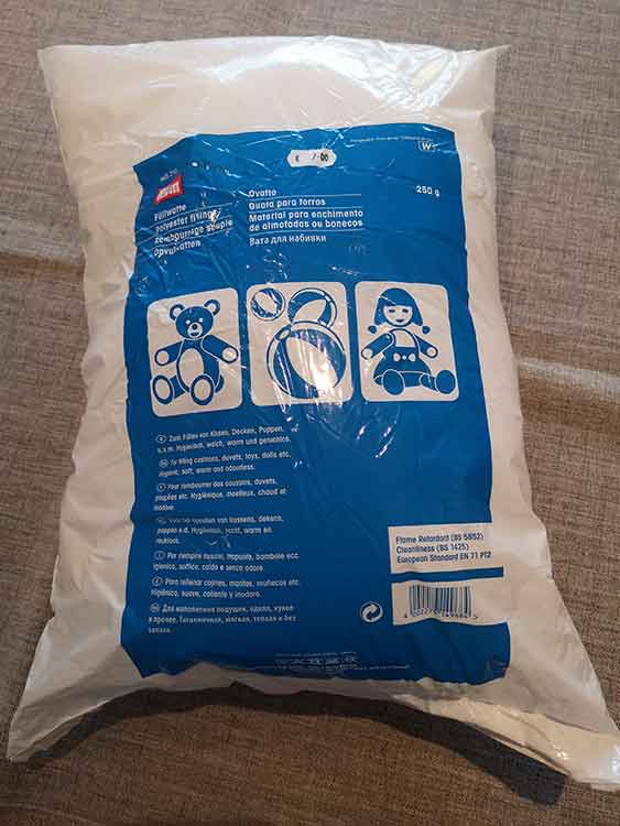 Polyester wadding material (toy stuffing) - Sew Irish