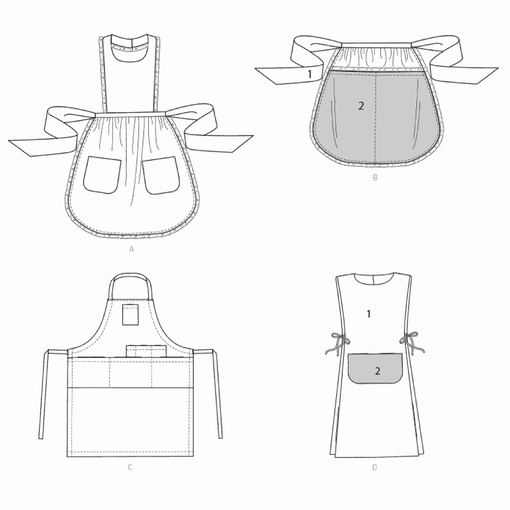 Simplicity Sewing Pattern S9301 Kids' & Adults' Aprons - Sew Irish