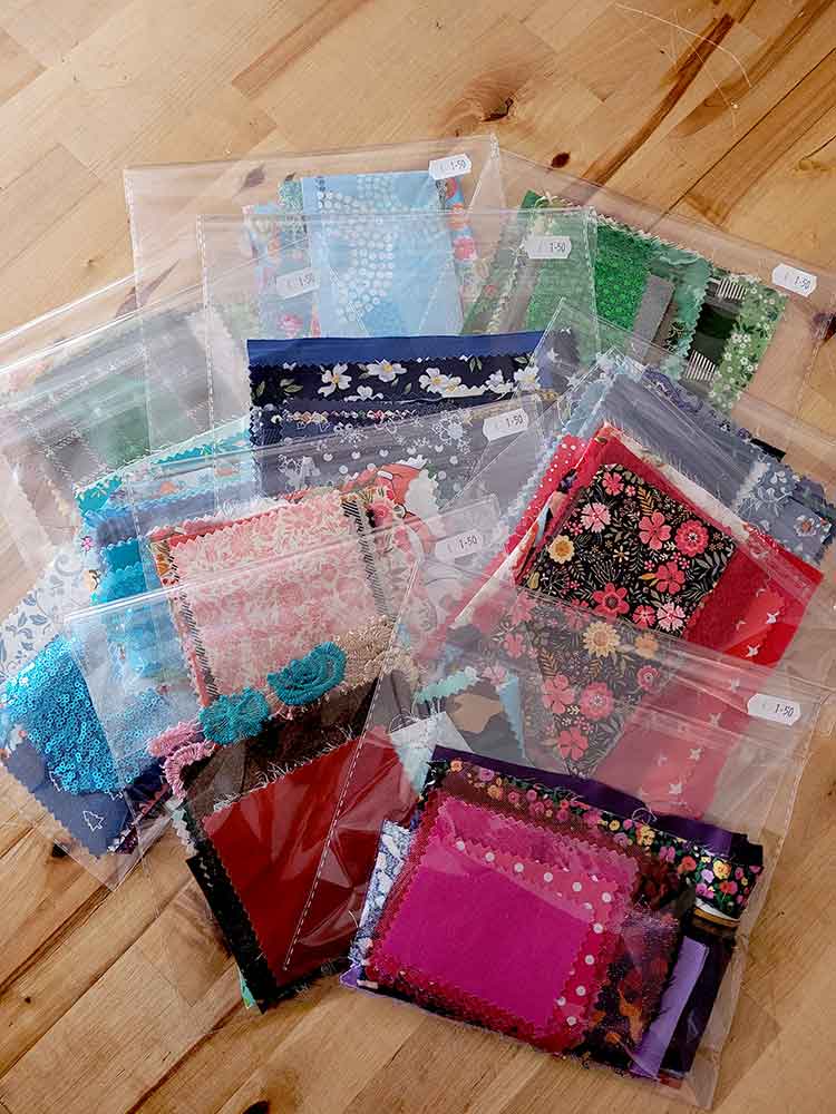 "Dolly Mixtures" craft fabric scrap pack (40g) - Sew Irish